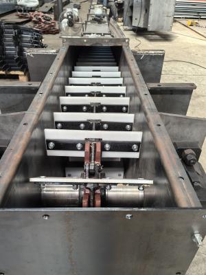 China MS400 × 29.2 m En Masse Scraper Conveyor with 45° Inclined Lifting, Fully Enclosed Trough, and Wear-Resistant Bottom Plate for sale