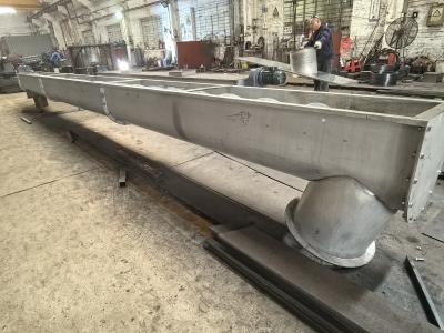 China Shaftless Screw Conveyor WLS420 × 6500 for sale