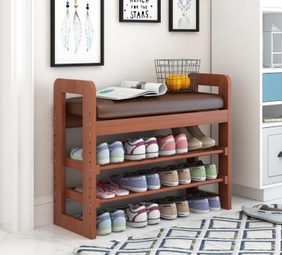 China Personalised Shoe Rack Furniture 3 Tier Shoe Bench Organiser For Small Home for sale