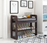 China Personalised Shoe Rack Furniture 3 Tier Shoe Bench Organiser For Small Home for sale