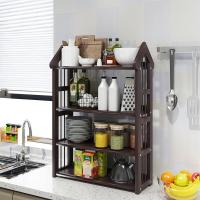 China Space Saving 5 Tier Kitchen Microwave Rack Seasoning Spice Rack Organizer for sale