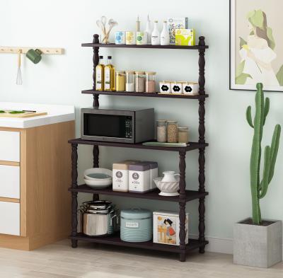 China Odm TSCA 5 tier Microwave Kitchen Appliance Shelving Racks Shelf for sale