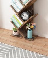 China Wood Panel Tree Shape Book Rack Shelf Living Room Funiture for sale