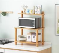 China 3 Tier Chipboard Corner Kitchen Microwave Rack Stand Shelf For Home for sale