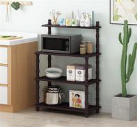 China 4 tier Multifunctional Microwave Oven Rack Kitchen Appliance Storage Rack for sale