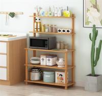 China MultiFunctional Wood Kitchen Microwave Rack stand 5 Tier for sale