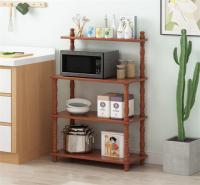 China 4 tier Multifunctional Microwave Oven Rack Kitchen Appliance Storage Rack for sale