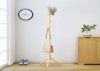 China Freestanding Triangle Hat Coat Stand Clothes Hanger Stand Wooden for sale