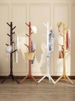 China Sturdy Triangle Tree Wood Coat Rack Hanger Stand for Entryway for sale