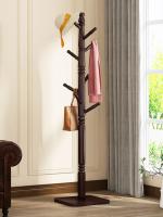 China Freestanding Tree Branch Coat Rack Hanger Stand Wooden Square Base for sale