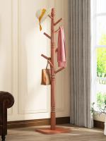 China Freestanding Tree Branch Coat Rack Hanger Stand Wooden Square Base for sale