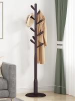 China ODM Garment Hat Coat Tree Stand Hanger Rack Pine Wood With 8 Hooks for sale