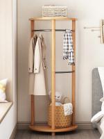 China Semicircular Corner Coat Rack Hanger Stand Clothing Display Rack for sale