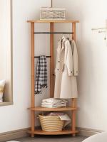 China Space Saving Corner Freestanding Coat & Hat Racks With Shoe Rack for sale