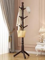 China Customized Coat Rack Hanger Stand Pine Wooden Coat Tree For Bedroom for sale