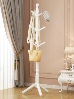 China Customized Coat Rack Hanger Stand Pine Wooden Coat Tree For Bedroom for sale