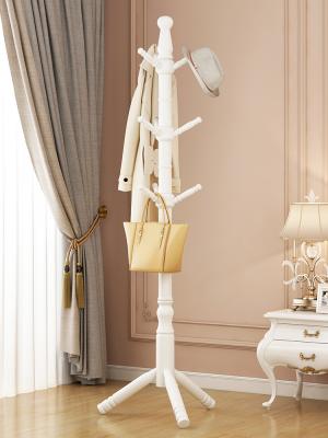 China Customized Coat Rack Hanger Stand Pine Wooden Coat Tree For Bedroom for sale