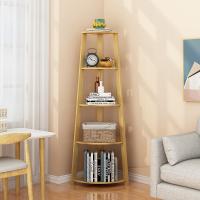 China contermperary 5 Shelf Solid Wood Ladder Bookshelf Wooden Corner Rack for sale