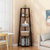 China contermperary 5 Shelf Solid Wood Ladder Bookshelf Wooden Corner Rack for sale