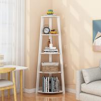 China contermperary 5 Shelf Solid Wood Ladder Bookshelf Wooden Corner Rack for sale