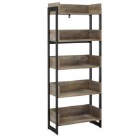 China Rustic Wooden Metal Shelving Display Rack Shelf For Home Office for sale