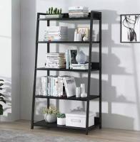 China Modern Furniture Ladder Metal And Wood Book Shelves Display 5 Tiers for sale