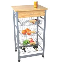 China Kitchen Pinewood Island Modern Kitchen Cart Trolley Furniture For Bar Serving for sale