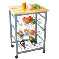 China Kitchen Pinewood Island Modern Kitchen Cart Trolley Furniture For Bar Serving for sale
