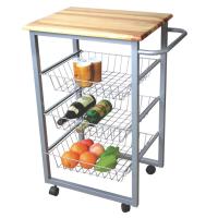 China Kitchen Pinewood Island Modern Kitchen Cart Trolley Furniture For Bar Serving for sale