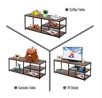 China Eco Friendly 55inch Tv Organizer Shelf Industrial Metal Media Console for sale