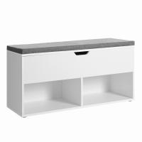 China SGS Entryway Small Cube Shoe Rack Furniture Wooden Shoe Cupboard With Seat for sale