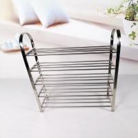 China ODM BSCI 5 Layer Stainless Steel Shoe Rack Furniture Metal Bench For Living Room Bedroom for sale