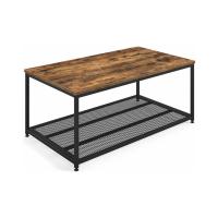 China Industrial Wood And Metal Coffee Table Nesting Accent Tables for sale
