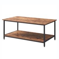 China Modern MDF Wood Rectangle Metal Coffee Table For Living Room for sale