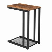 China C Shape Wood And Metal Coffee Table Sofa Nesting End Tables for sale