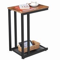 China C Shape Wood And Metal Coffee Table Sofa Nesting End Tables for sale
