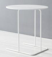 China Black White Modern Solid Wood And Metal Coffee Table Nesting Side Tables for sale