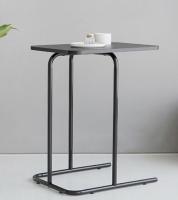 China Black White Modern Solid Wood And Metal Coffee Table Nesting Side Tables for sale