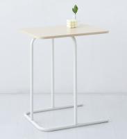 China Black White Modern Solid Wood And Metal Coffee Table Nesting Side Tables for sale