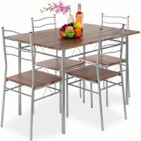 China odm Mdf Wooden Dinning Table And Chair Set Counter High Dinning Sets Of 4 for sale