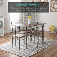 China odm Mdf Wooden Dinning Table And Chair Set Counter High Dinning Sets Of 4 for sale