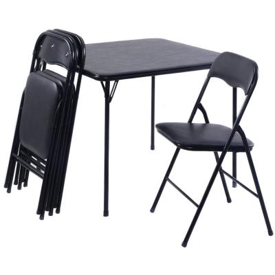 China OEM black Bridge Dinning Table And Chair Set of 4 for sale