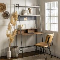 China Adjustable Home Writing Computer Ladder Shelf Desk MDF Furniture for sale