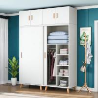 China Customized Modern Wardrobe Cabinet Wooden Almirah Sliding Door for sale