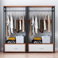 China Modern Bedroom Wooden Clothing Rack Closet Hanging Rack Furniture For Home for sale