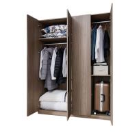 China Contemperary 4 Doors Wooden Clothes Closet Wardrobe For Bedroom Storage for sale