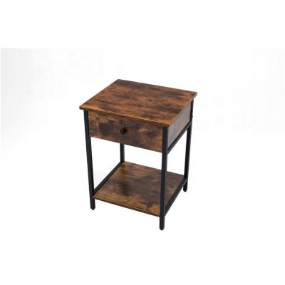 China Customized Metal Timber Bedside Table Organizer Cabinet for sale