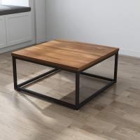 China Midcentury Wooden Oak Nest Of Tables Square Walnut Colour for sale