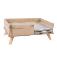 China Custom Indoor Large Wooden Pet Bed For Cat Dog for sale
