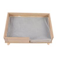 China Custom Indoor Large Wooden Pet Bed For Cat Dog for sale